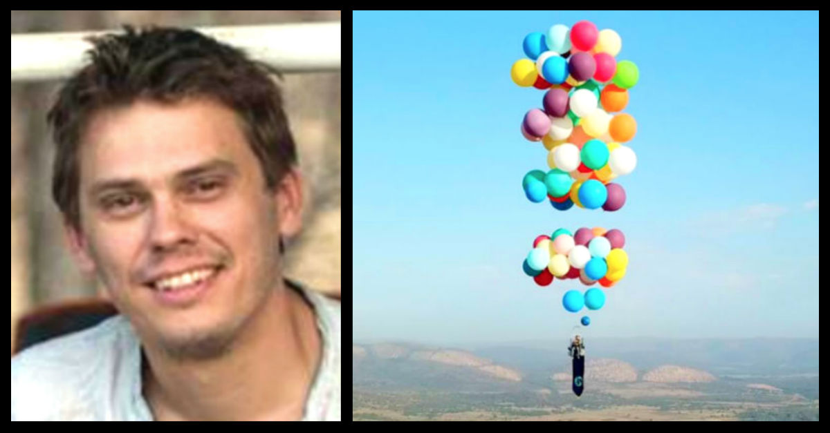 Man Has 'Up' Adventure With 100 Balloons And Lawn Chair | LittleThings.com