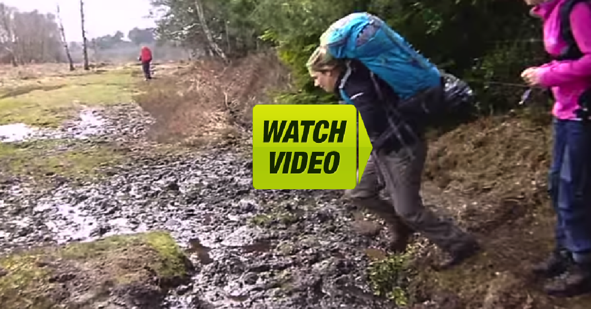 She Decides To Jump Over A Giant Mud Puddle, But Seconds Later, I Peed ...