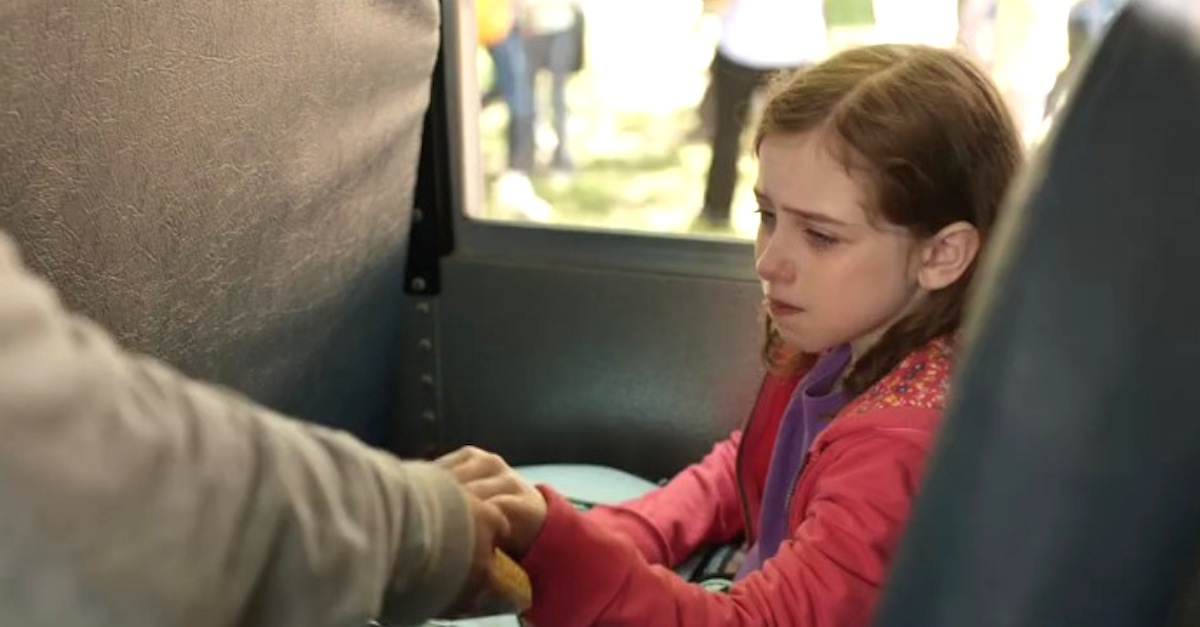 He Sees A Girl Crying On The School Bus... When He Gives Her THIS, Wow ...