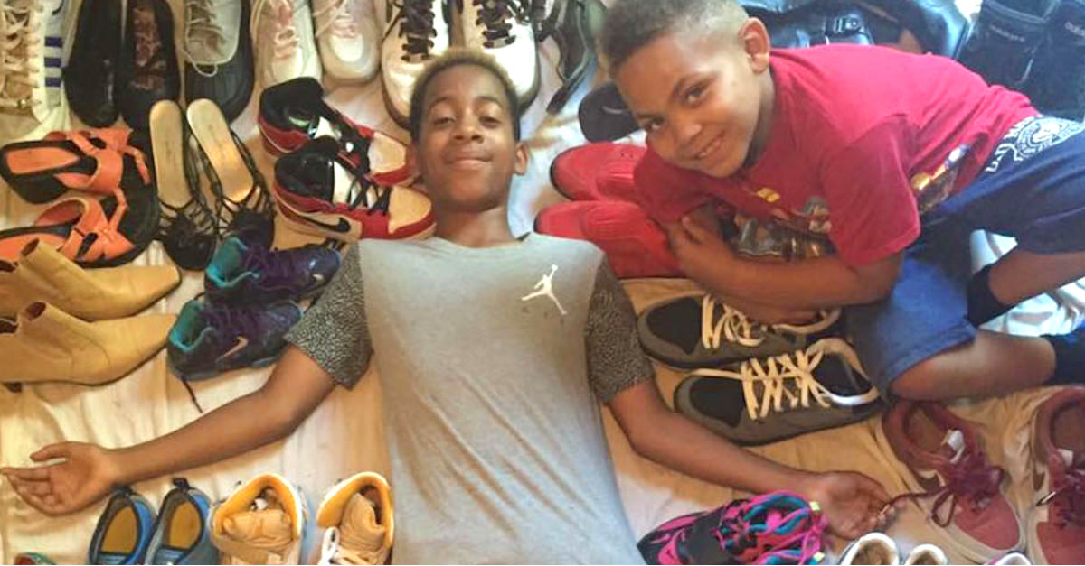 Teen Collects 100 Pairs Of Shoes, Then Gives Them Away For Free To Kids ...