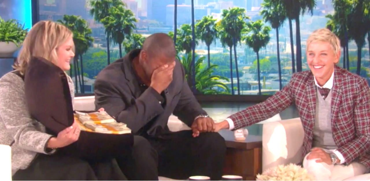 Ellen Helps New Dad Propose To Girlfriend On Air, Then Hands Them A Ton ...