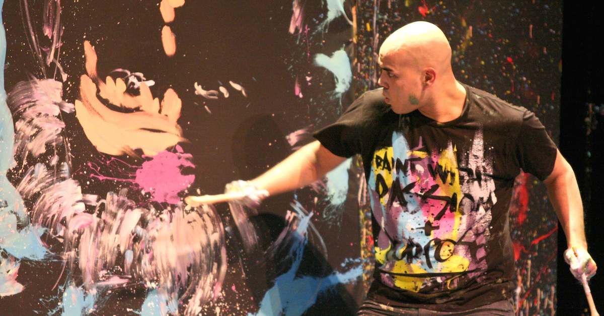 It Looks Like Abstract Art, But Wait Until He Turns It Upside-Down ...