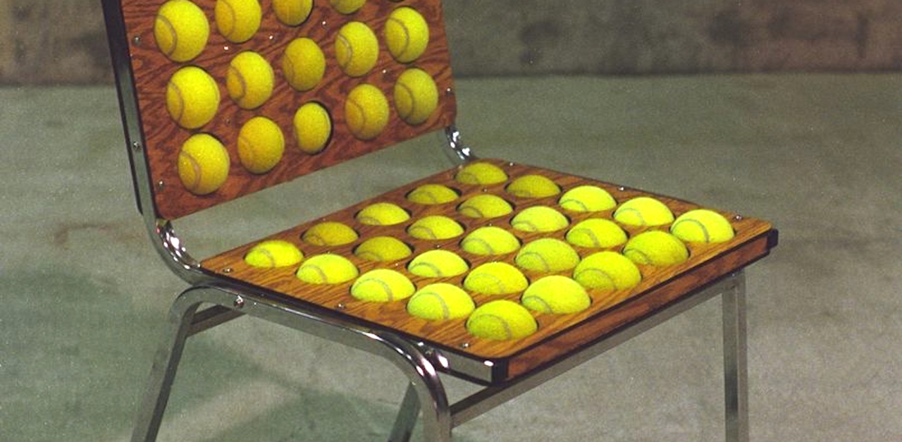 He Cuts 50 Big Holes Out Of His Chair. But What He Puts Inside? WHOA ...