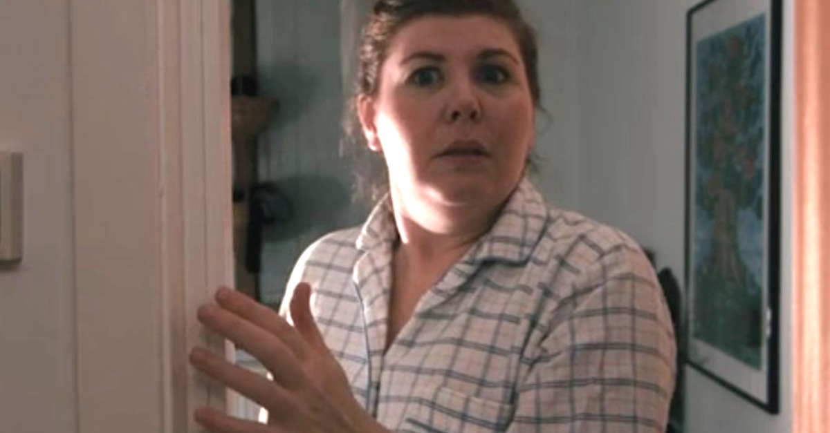 She Turns Off The Light And Sees A Strange Figure In The Hallway ...