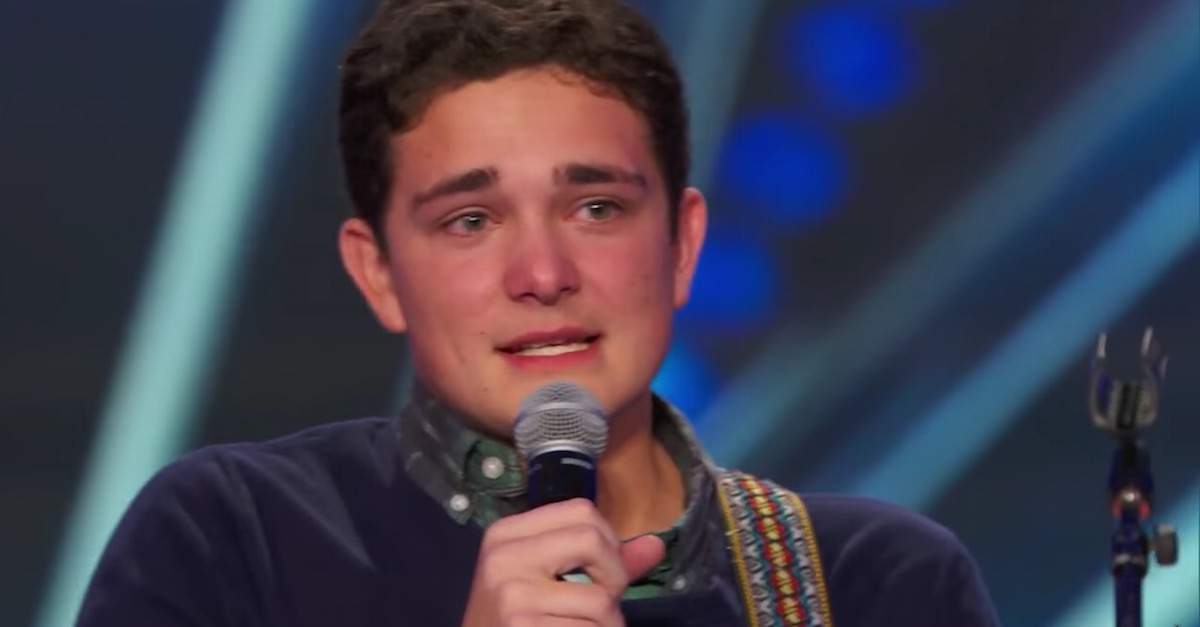 He Turns Bright Red After Singing For The Judges... But Look Who's On ...