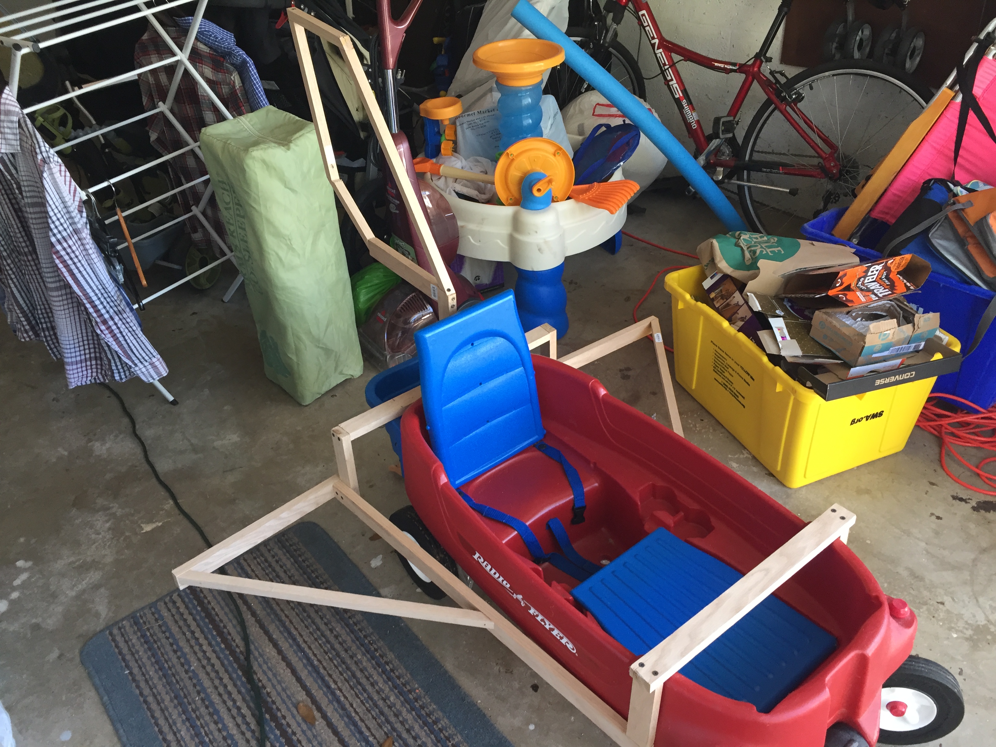 Dad Transforms Son's Radio Flyer Wagon Into Incredible Rocket Ship ...