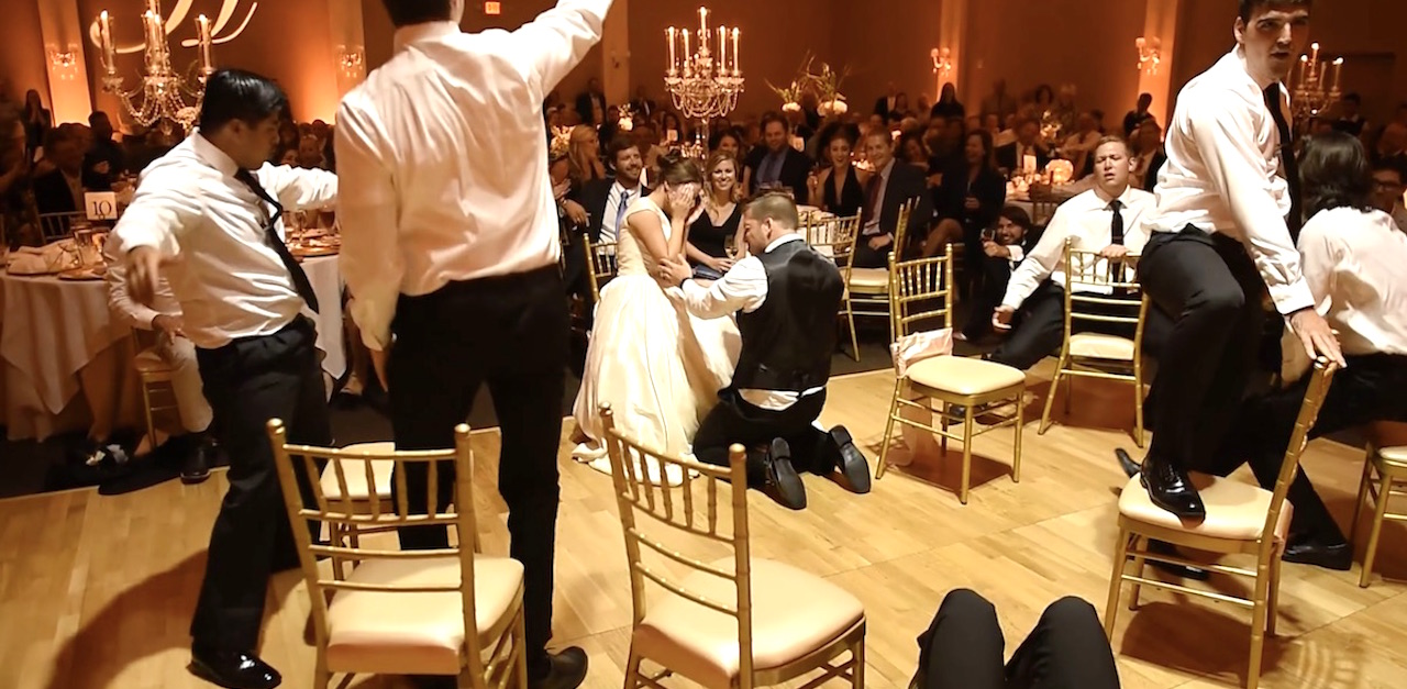 The Bride's Face Says It All When Her Groom Storms The Floor For A ...