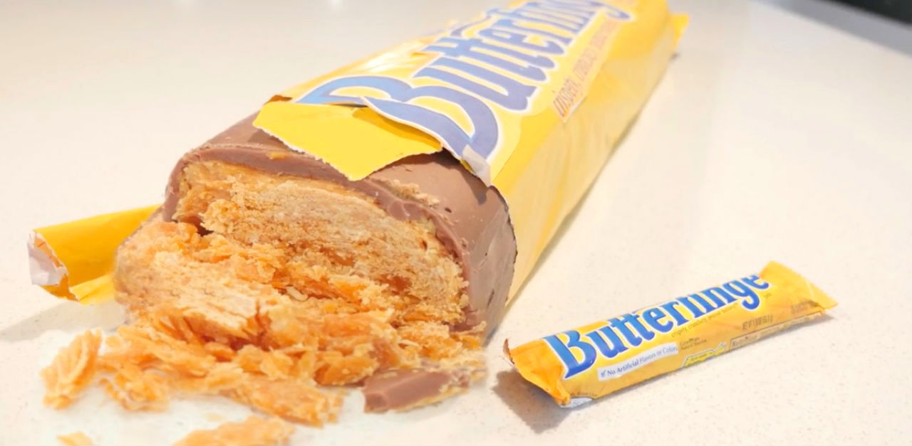 Baker Creates A Giant Version Of A Butterfinger Bar With Peanut Butter ...