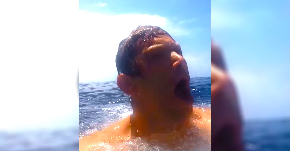 He Tries To Throw His Phone On The Boat And Misses. What It Captures ...