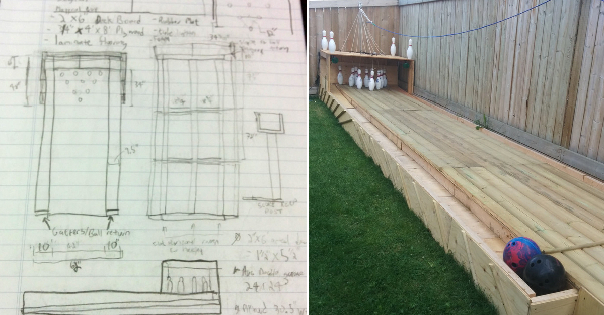 Bowling Enthusiast's Homemade Backyard Alley Is Fun And Surprisingly ...