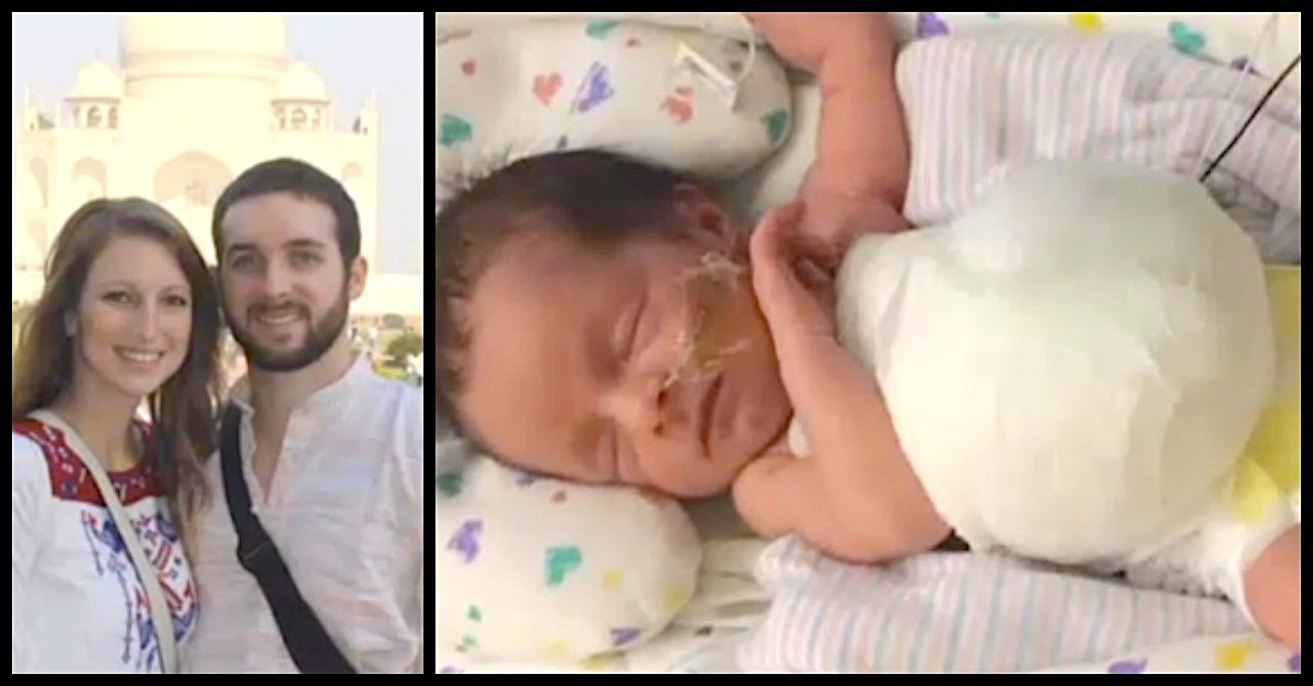 Couple's Baby Born With Rare Omphalocele Get Surprise Help ...