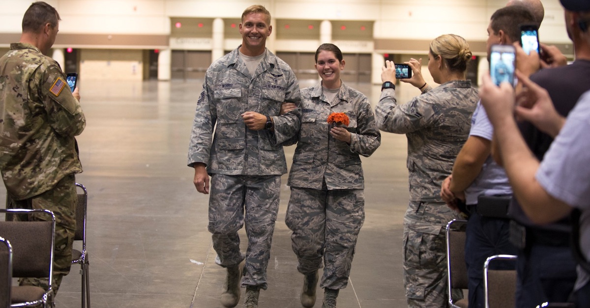 Soldiers Get Married In Makeshift Ceremony | LittleThings.com