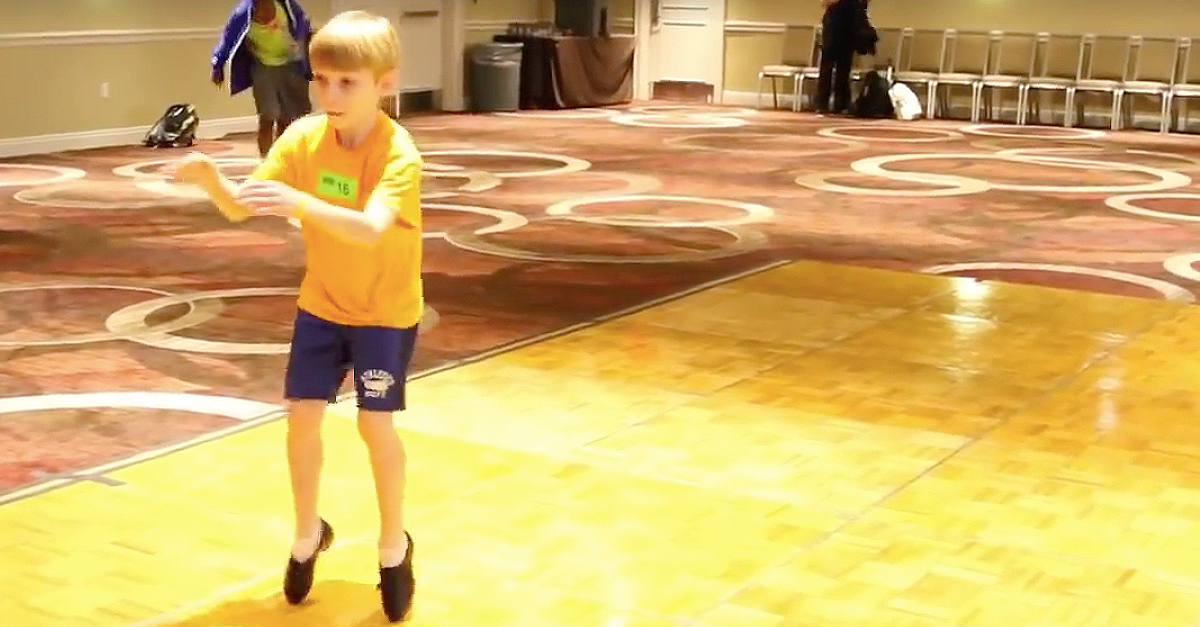 Young Boy Steps Onto The Tile Floor, Now Keep Your Eyes On His Little ...