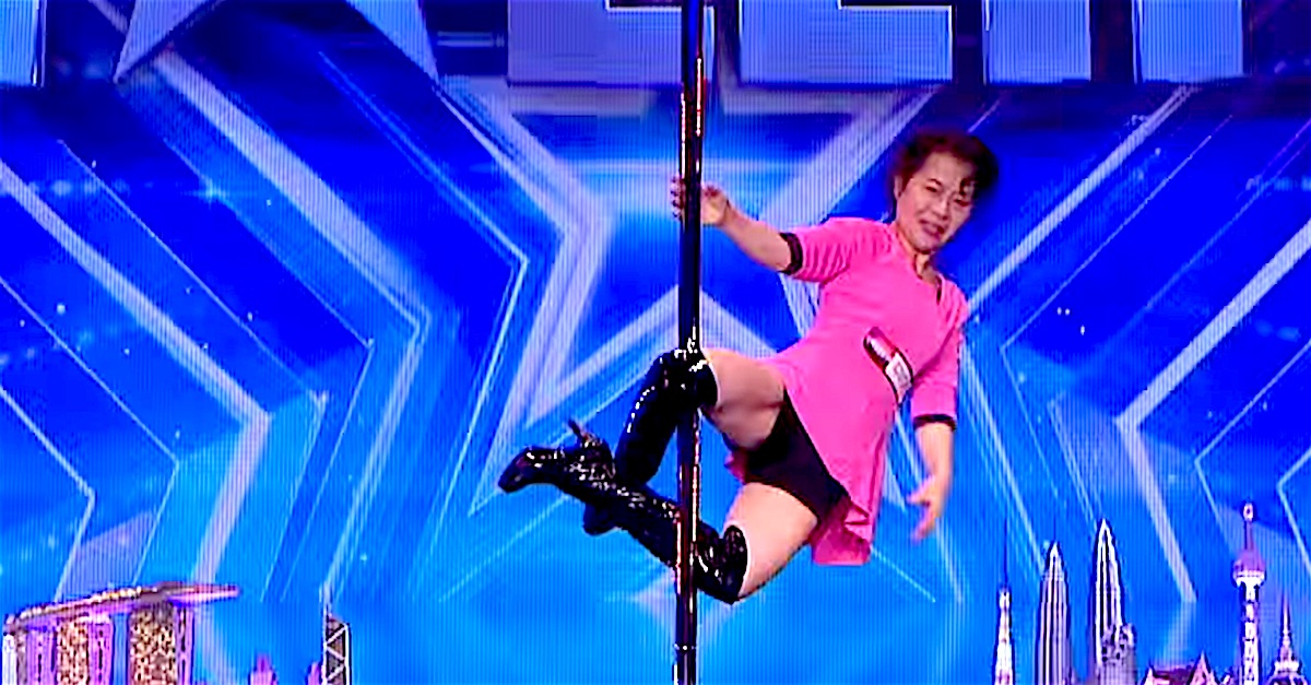 70-Year-Old Pole Dancer Shows Off Her Skills In An Audition On Live TV ...