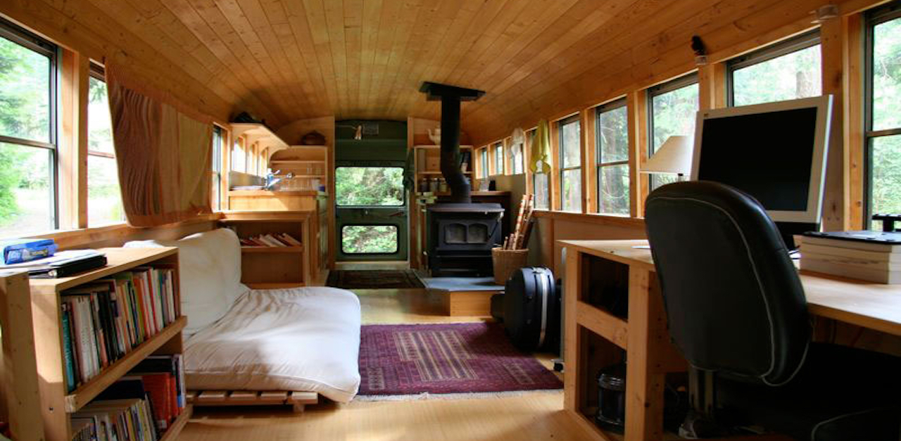 It Looks Like A Dusty Old School Bus. But What They Did Inside? Amazing ...