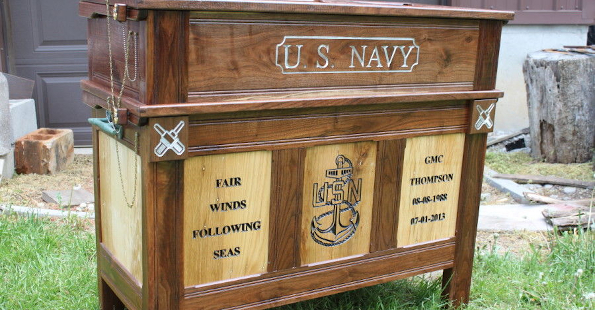 He Builds A Wooden Chest For A Veteran. What's Hiding Inside? BEAUTIFUL ...
