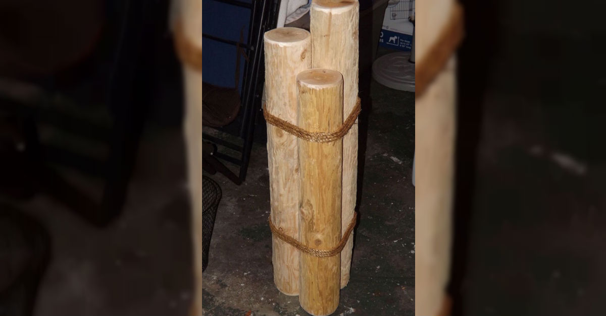 She Ties Together 3 Wooden Posts. What It Becomes In Her Yard? ADORABLE ...