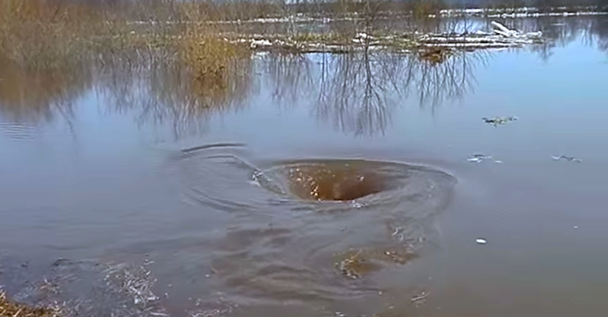 It Looks Like A Normal Whirlpool, But Keep Your Eye On The Center Of ...