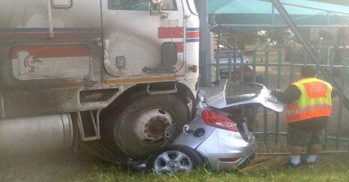 A Giant Truck Crushed Her Car Beyond Recognition. When They Looked ...