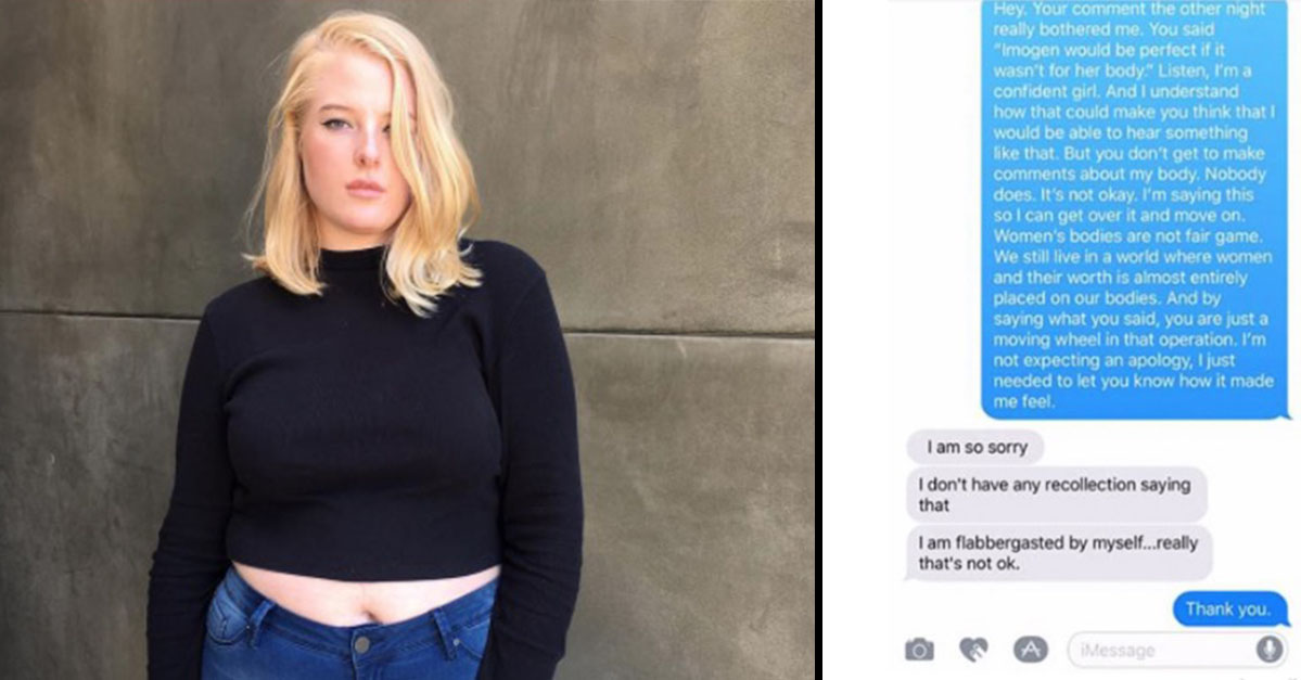 Plus-Size Model Fires Back After Being Fat-Shamed By Friend ...