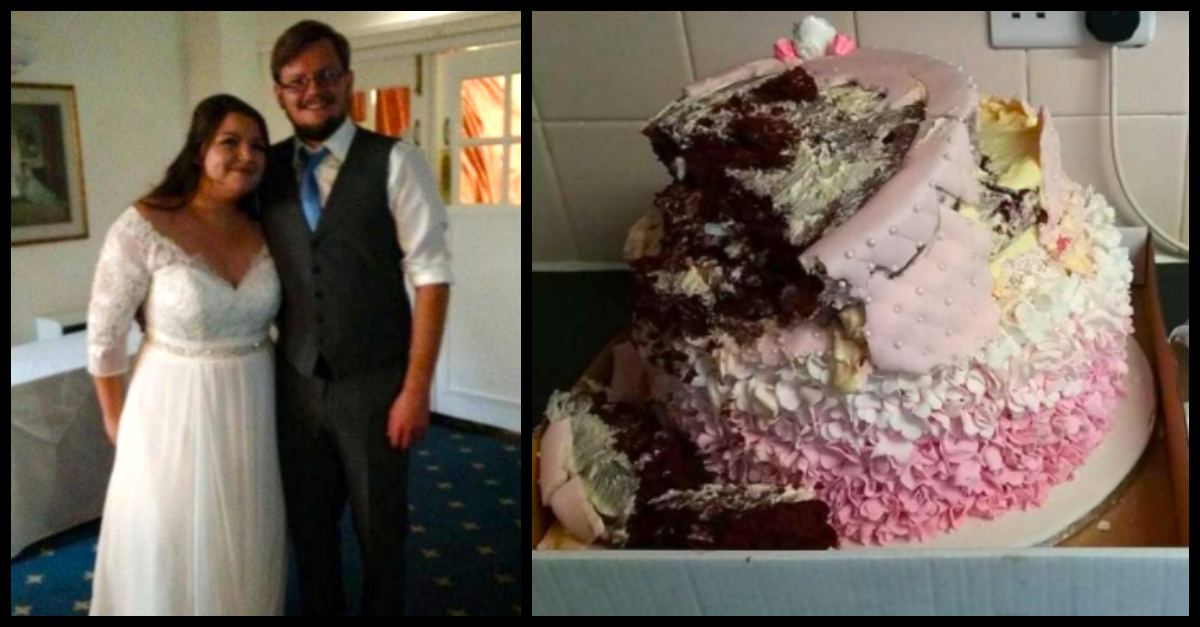 Stranger Saves Bride's Homemade Cake Just Before Wedding | LittleThings.com