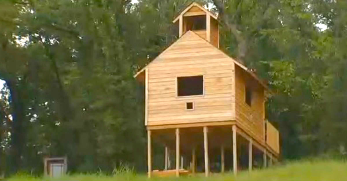 Treehouse At The Edge Of The Woods Is Actually A Classroom For Young ...