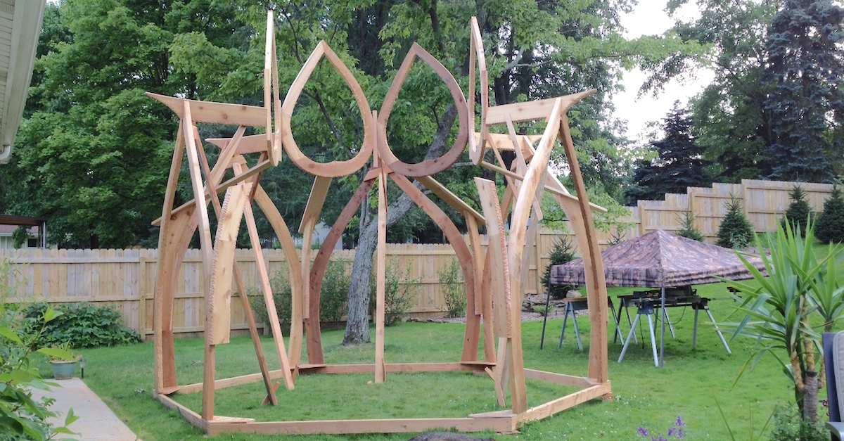 He Builds A Bizarre DIY Creation In His Backyard. What It Becomes? I'm ...