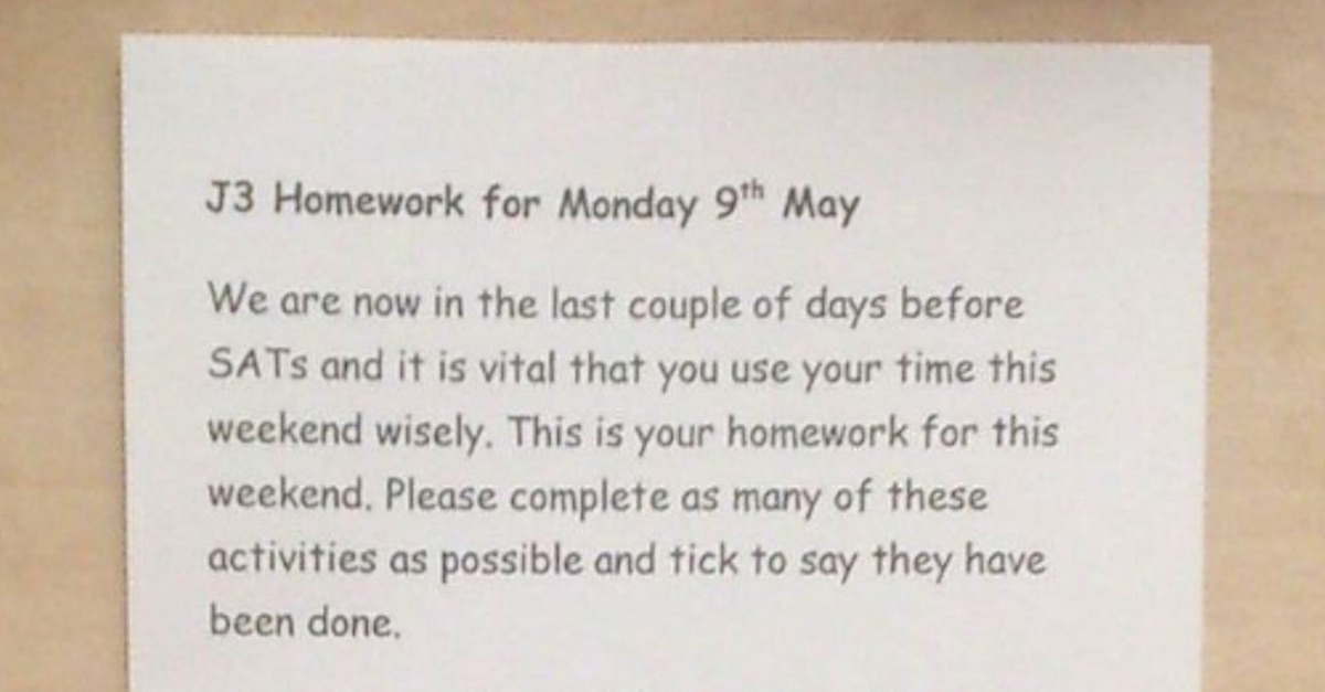 Student Prepares For Big Test, Then Mom Sees Strange Homework List ...