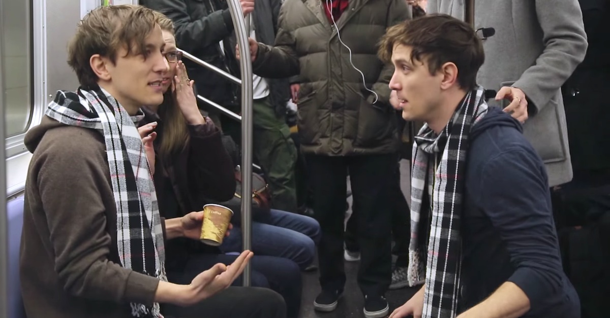 He Finds His Twin Brother On The Subway. But Watch Their Faces When The ...