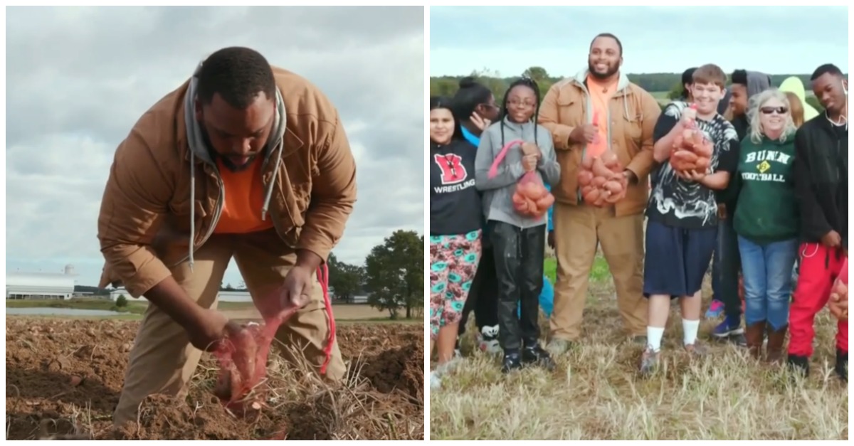 Football Player Learns How To Farm On YouTube, Then Decides To Give ...