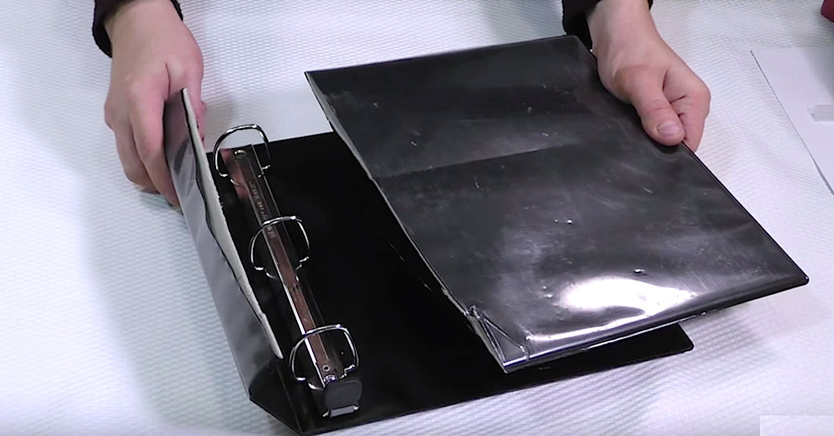 He Cuts A Binder In Half. The Reason? I NEVER Thought Of This Before ...