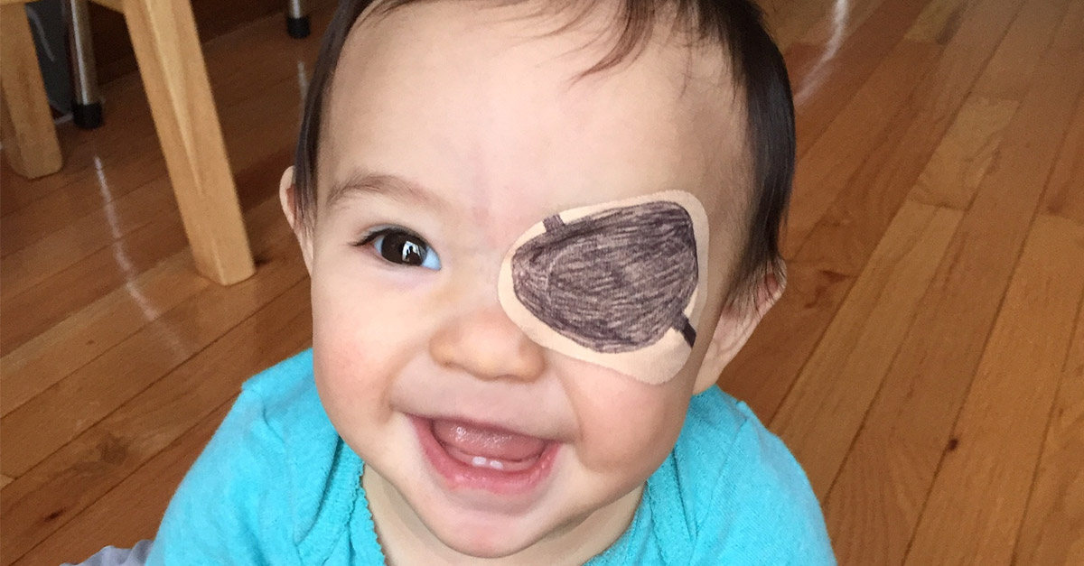 Brilliant Daddy Finds A Way To Make His Baby's Eyepatch Something To ...