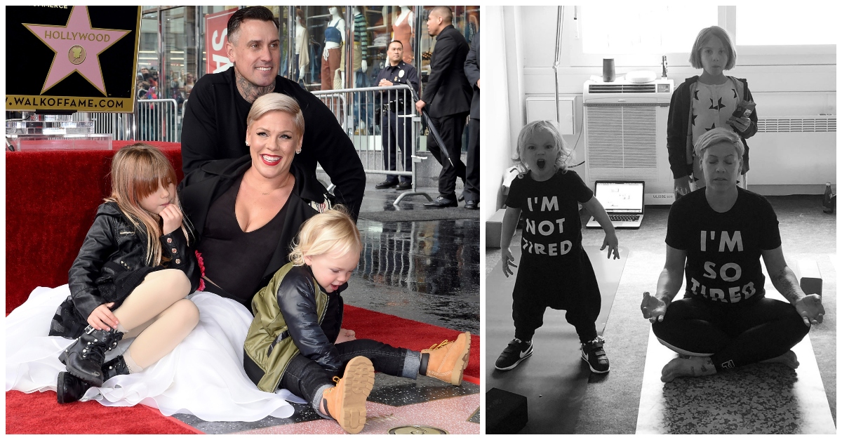 Pink Shared An Ultra-Relatable Photo Wearing A Funny Mom T-Shirt ...