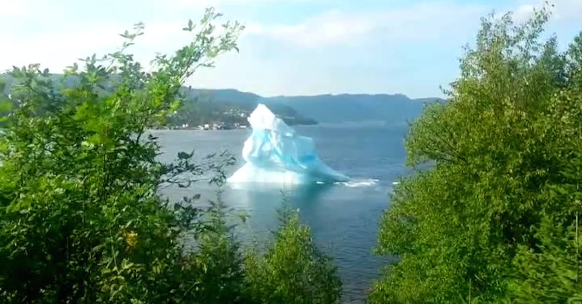They Turn The Camera Toward An Enormous Iceberg. 40 Seconds In? Watch ...