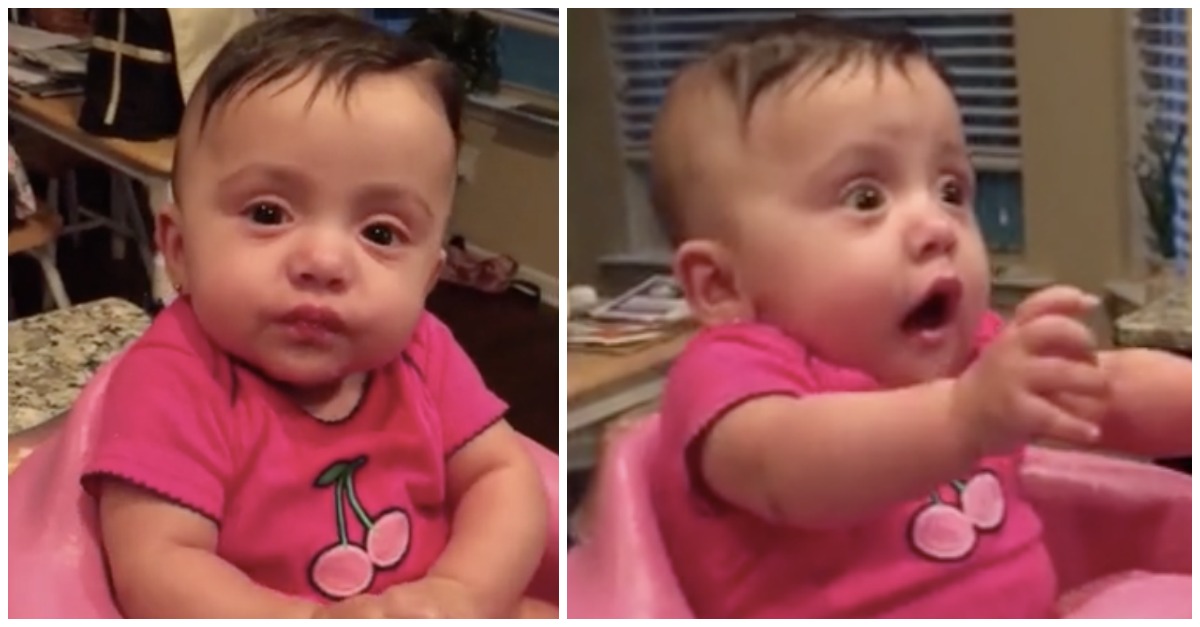 Baby Has Hilarious Reaction When Parents Give Her Water | LittleThings.com