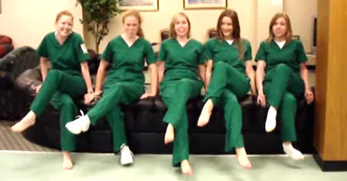Nurse Puts Out His Arms And Freezes When He Looks Up I Cant Stop Laughing