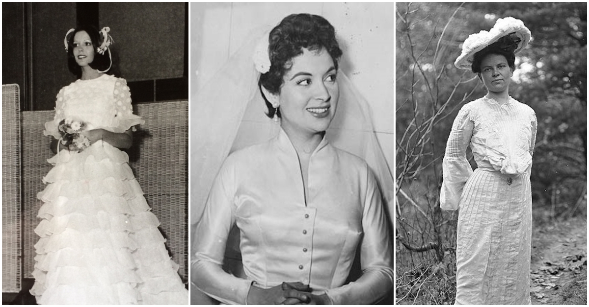 20 Old Wedding Dress Styles You Would Never Catch A Bride In Now ...