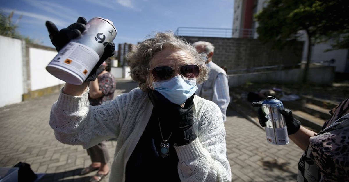 They Armed This Grandma With A Can Of Spray Paint! The Reason Made My ...