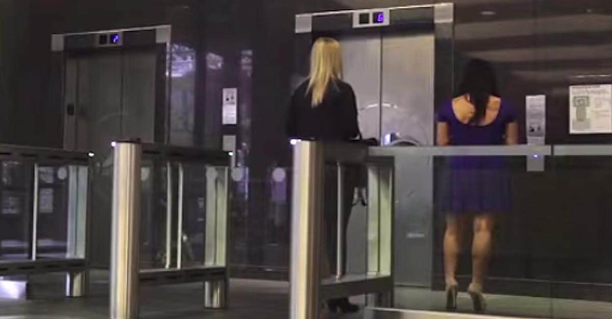2 Women Wait For The Elevator. When The Doors Open? PRICELESS ...