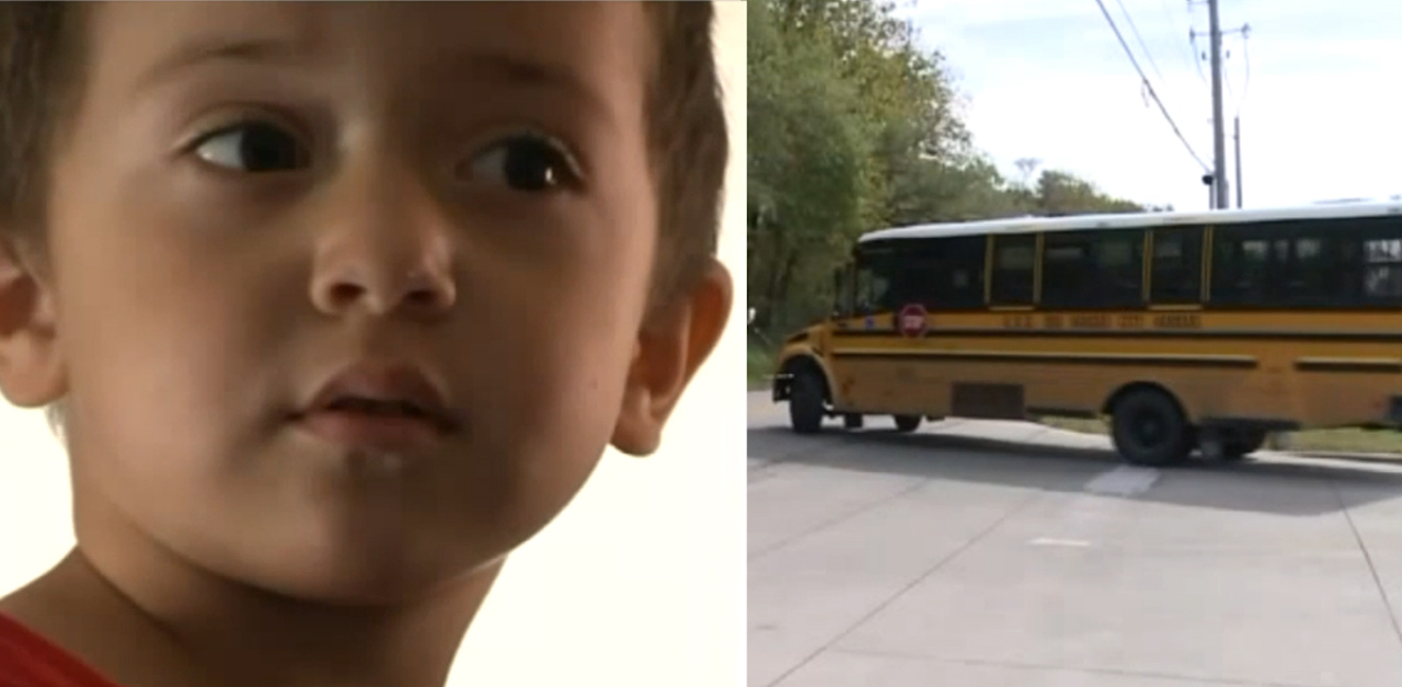 Scared 3-Year-Old Sobs For Mom After Bus Driver Drops Him Off At The ...