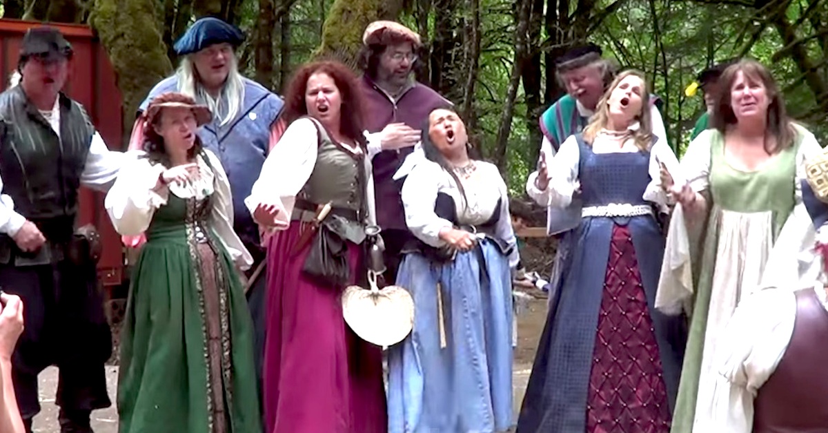 These Madrigals Start To Sing. But Keep Your Eyes On The Woman Playing ...