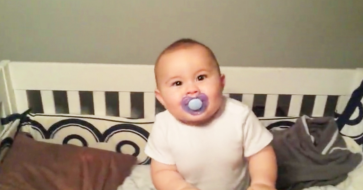 Dad Films His Tiny Baby Dancing. But Watch When The Camera Pans Up ...