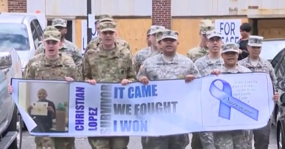 Retired Soldier Breaks Down In Tears As She Salutes. But Looks Who's In ...