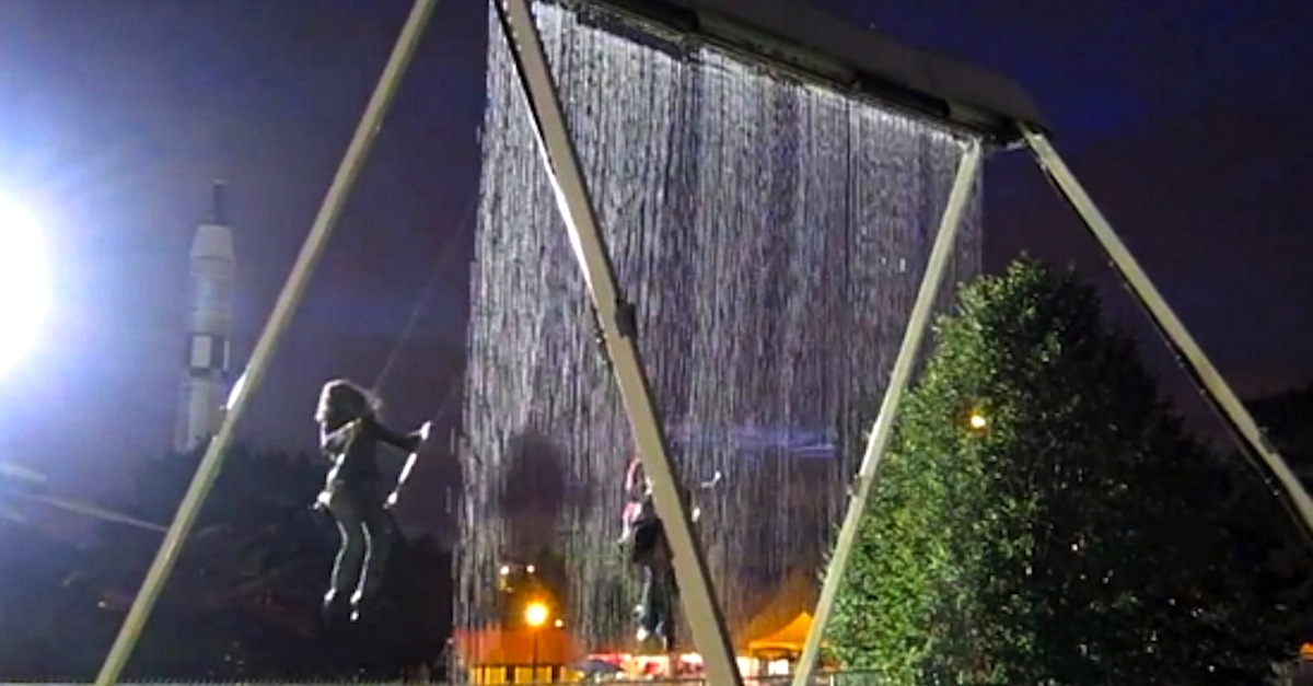 Looks Like A Regular Swing-Set, Right? Wrong! This Is AWESOME ...