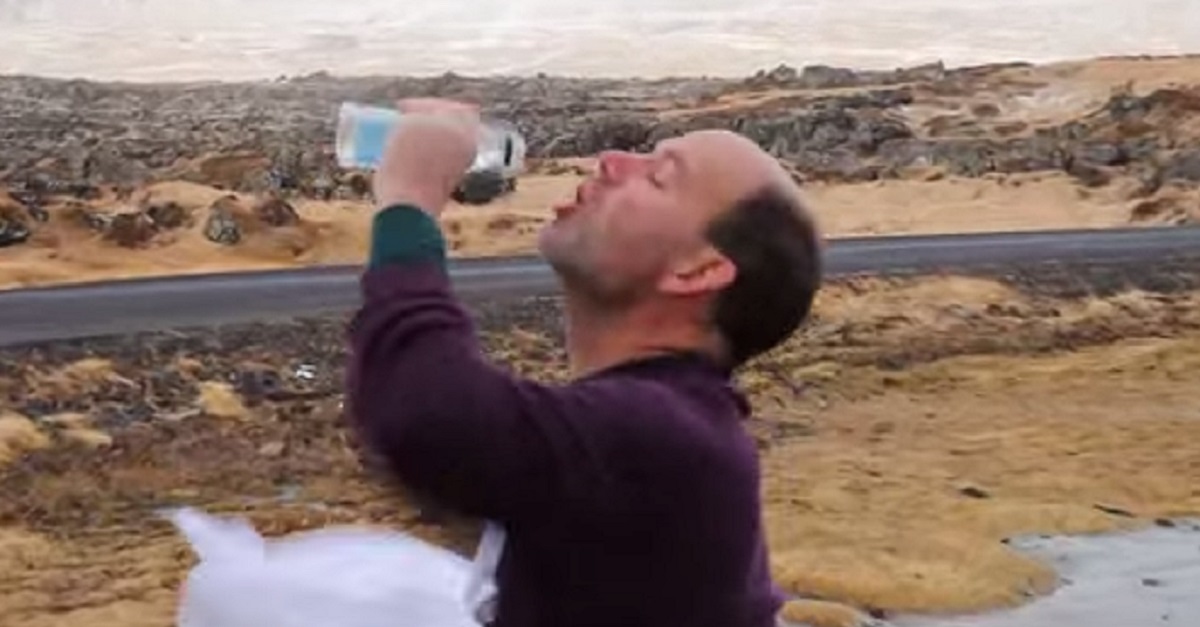 He Tried To Take A Drink Of Water On A Windy Day, But I Was NOT ...