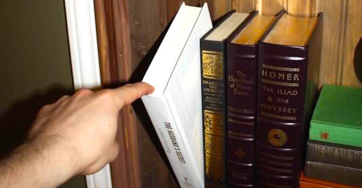 He Pulled At A Book On The Shelf, But Didn’t Expect To Find THIS. Wow ...