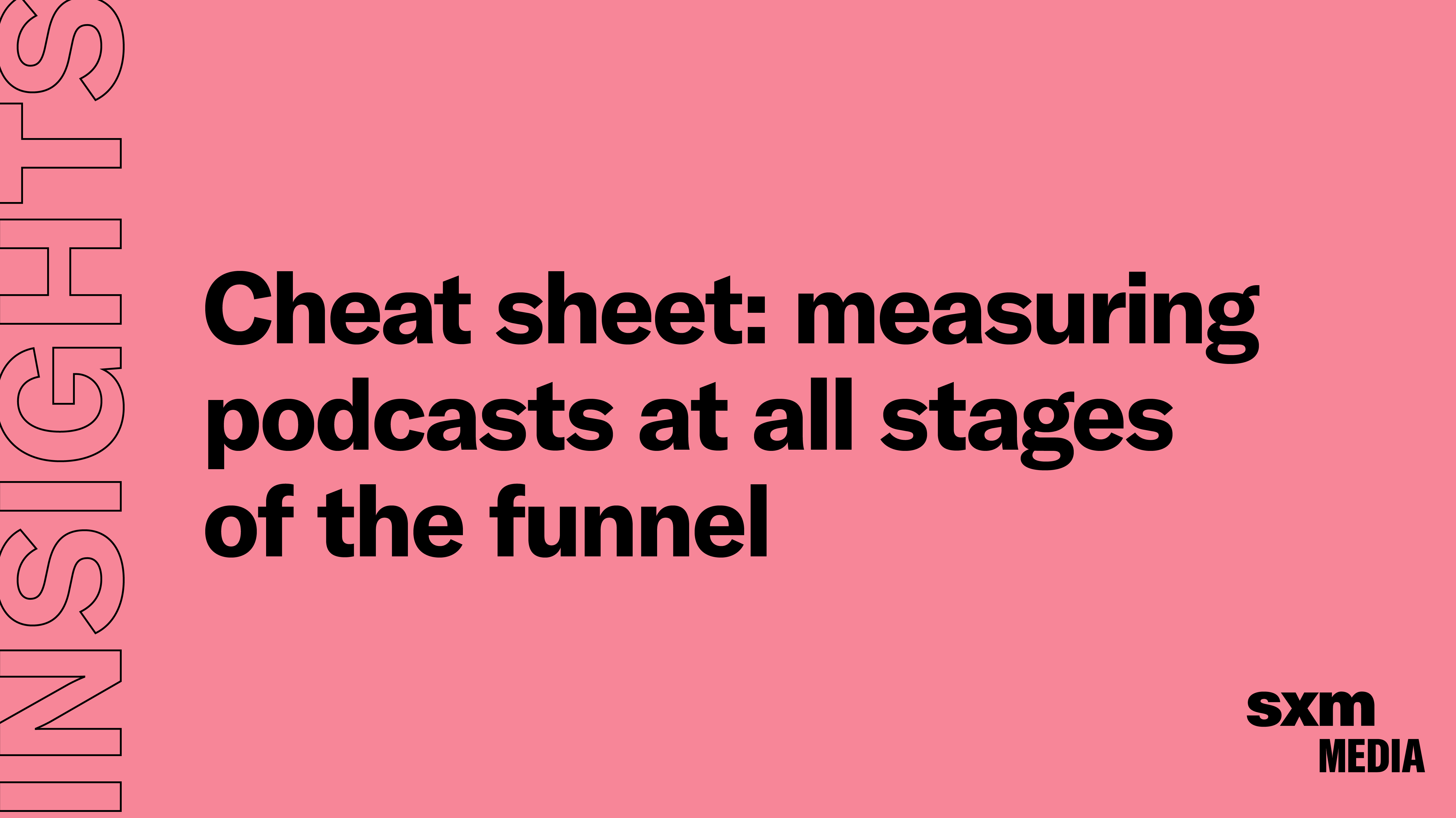 Cheat Sheet: Measuring Podcasts at All Stages of the Funnel