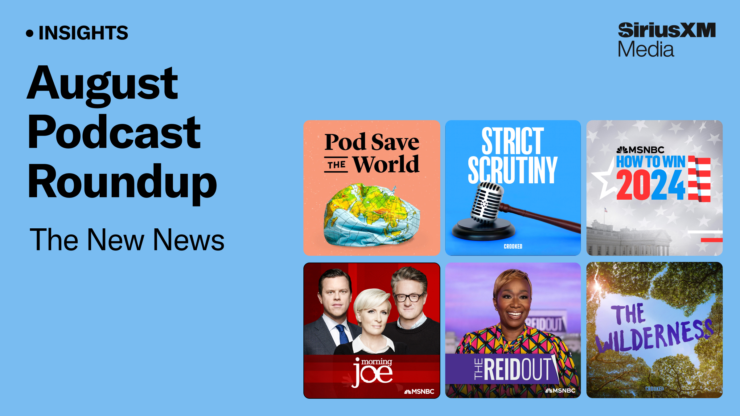 August Podcast Roundup: The New News