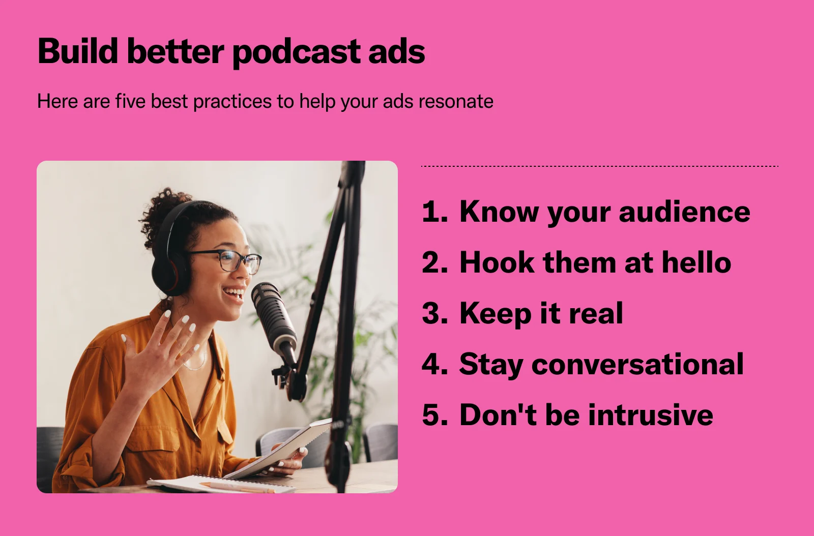 5 Creative Best Practices for Winning Podcast Ads