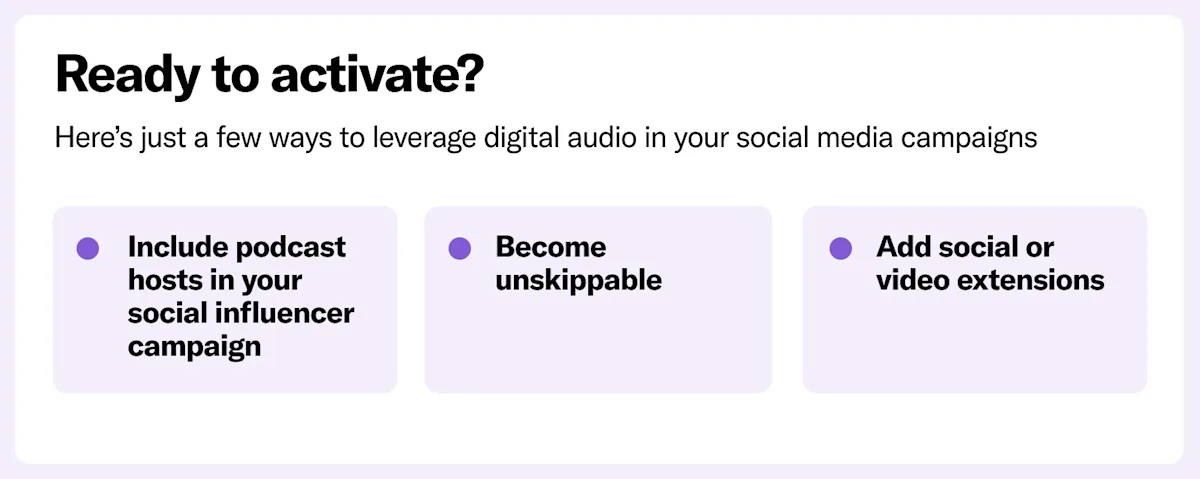 Launch Better, More Authentic Influencer Campaigns with Audio